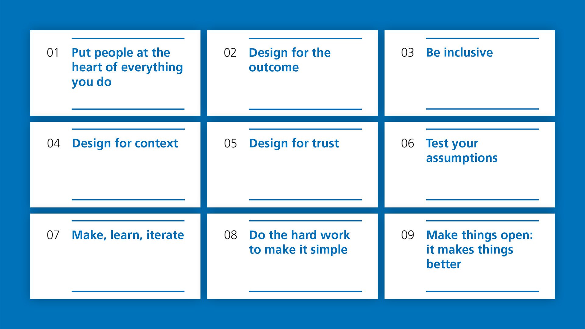 Our approach to putting NHS design principles into practice